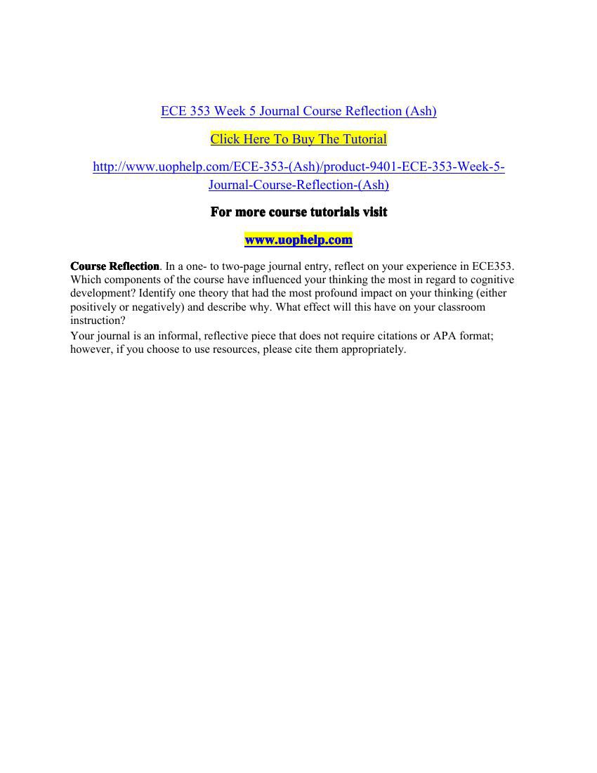 ECE 353 Week 5 Journal Course Reflection by 9ED6FA76AED - Flipsnack