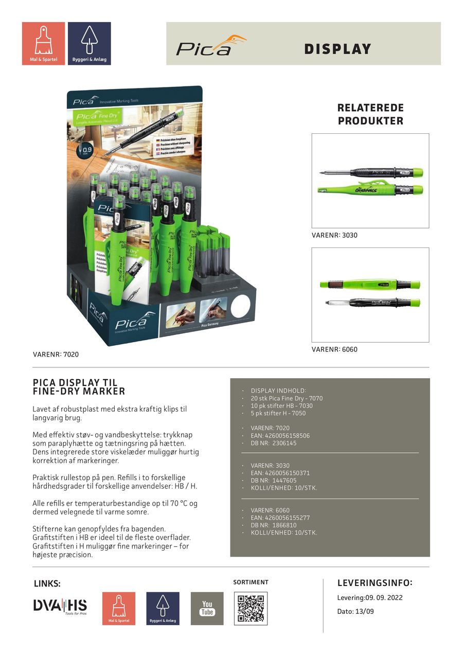 Produktblad_Pica_display_7020 by DVA A/S - Flipsnack