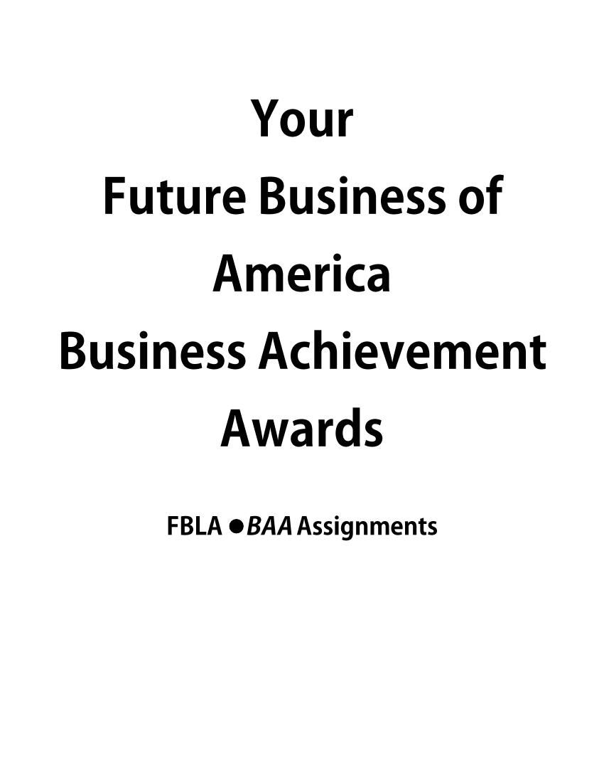 FBLA Slogan Worksheet by F6578D59E8C - Flipsnack