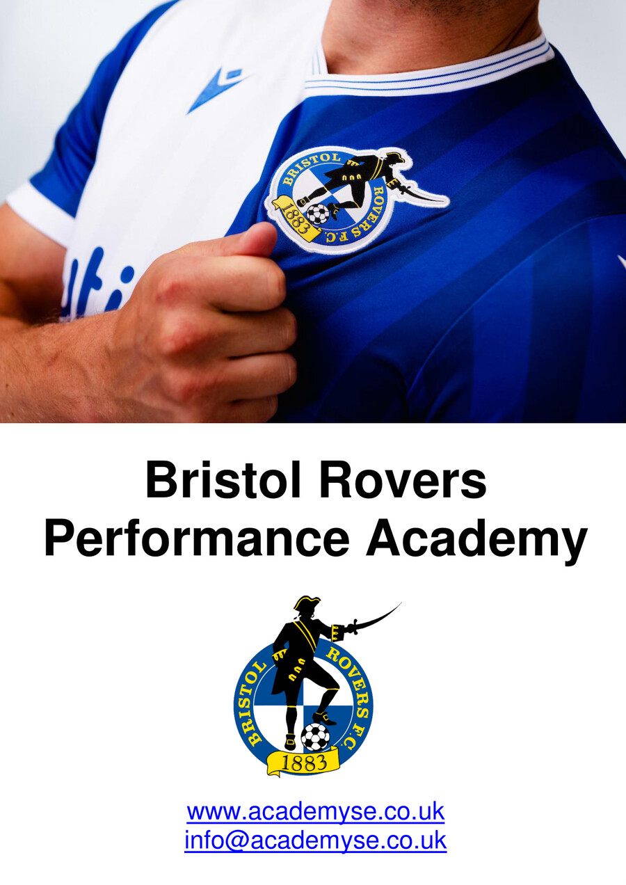 Bristol Rovers Performance Academy Prospectus by Jamie - Flipsnack