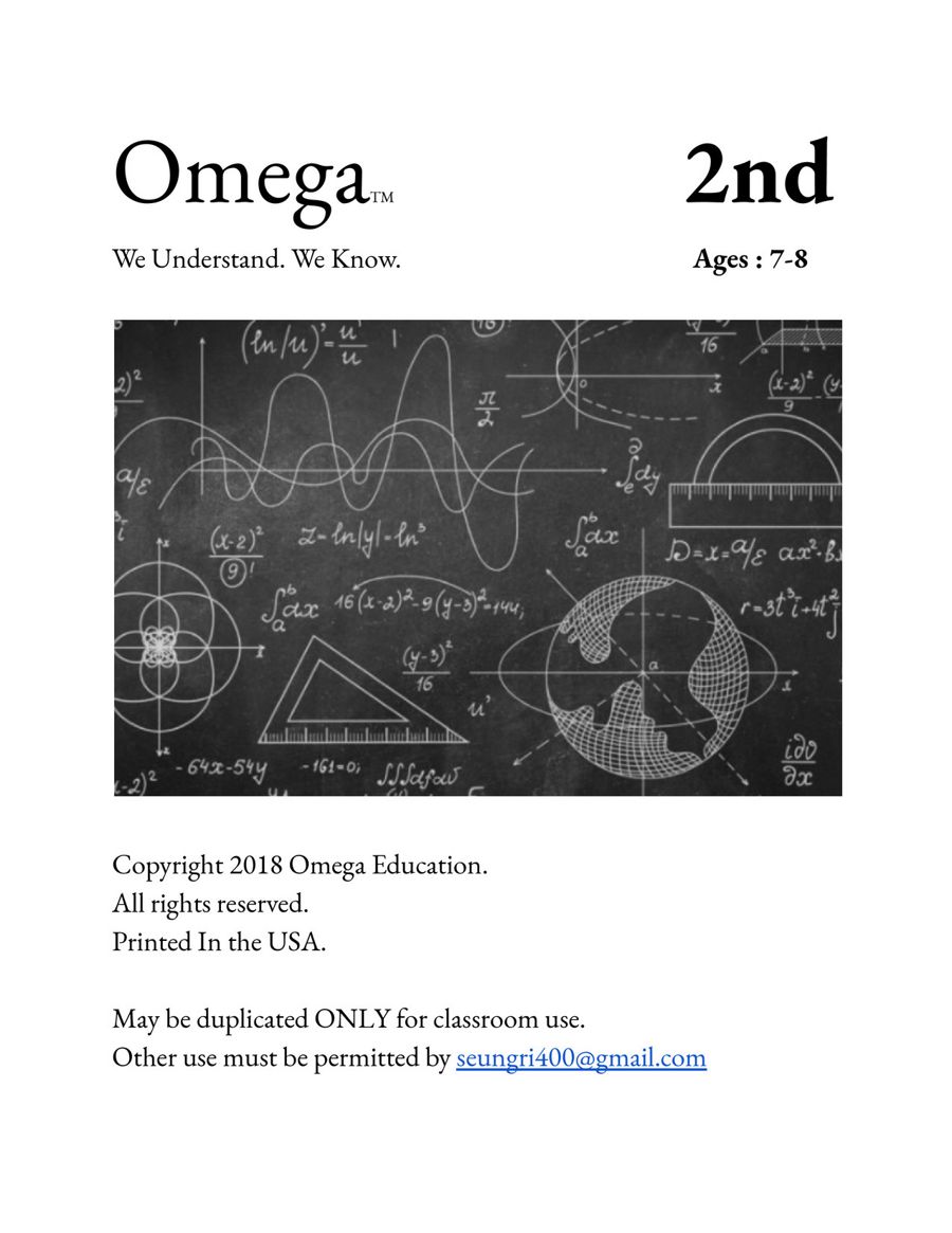 Omega Math : Grade 2 by Wyatt Seungri Baek - Flipsnack