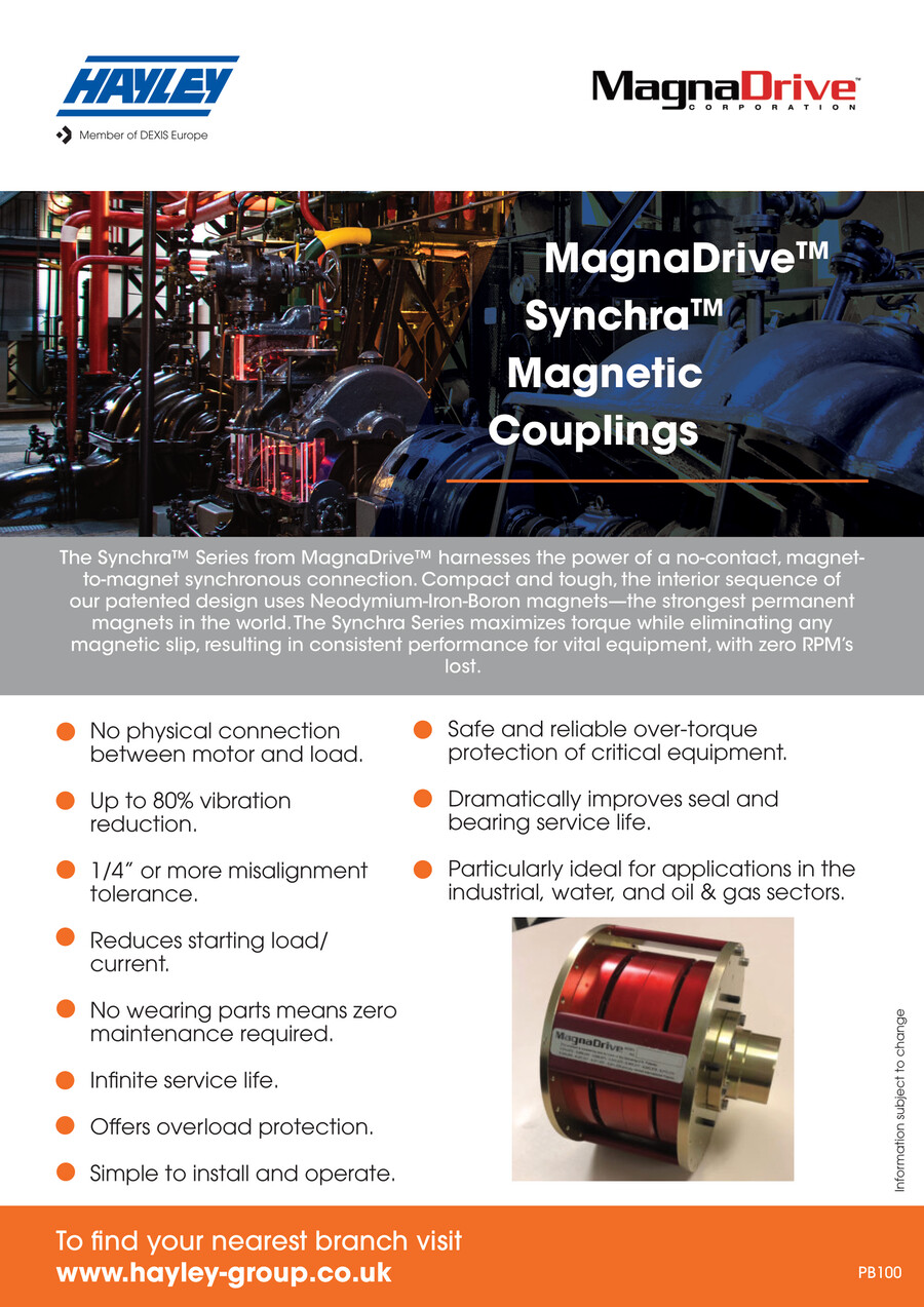 PB100 MagnaDrive Synchra Magnetic Couplings by Hayley Group - Flipsnack
