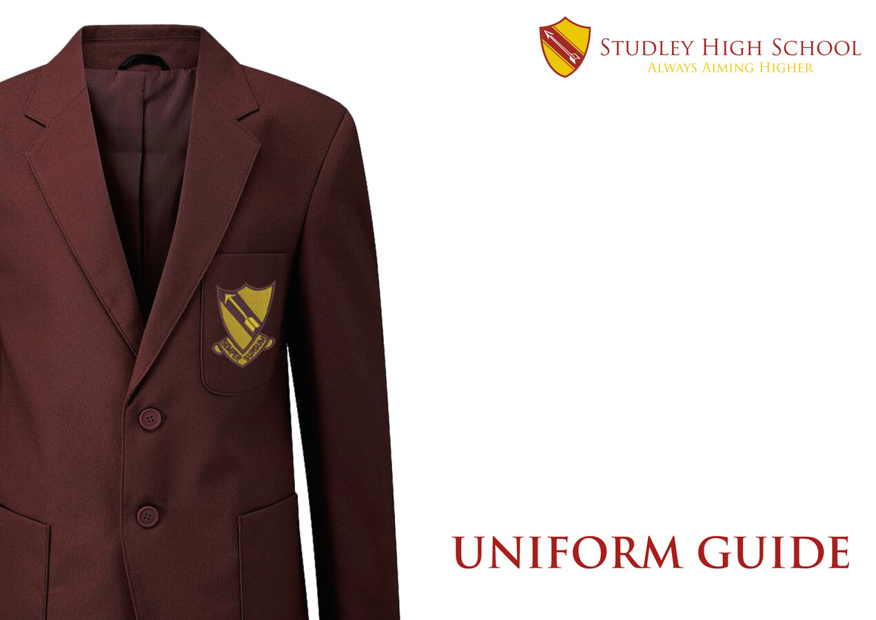 Studley High School - Uniform Guide 2020 by studleyhighschool - Flipsnack