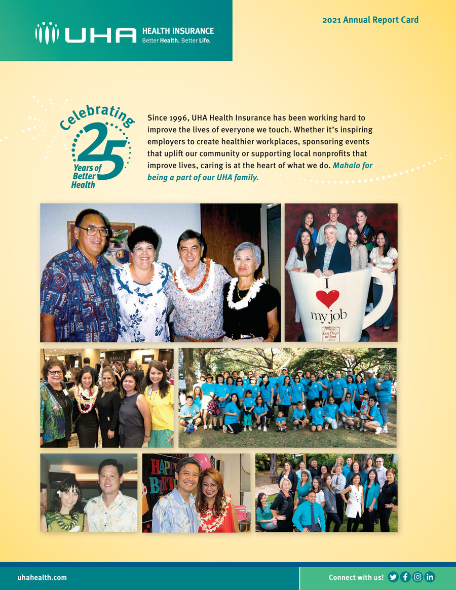 UHA 2021 Annual Report Card by UHAHealth Insurance - Flipsnack