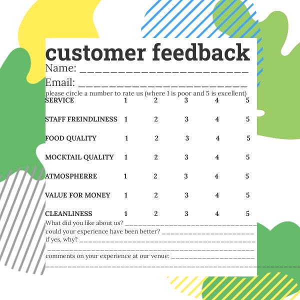 Customer feedback sheet by Madison Ash - Flipsnack