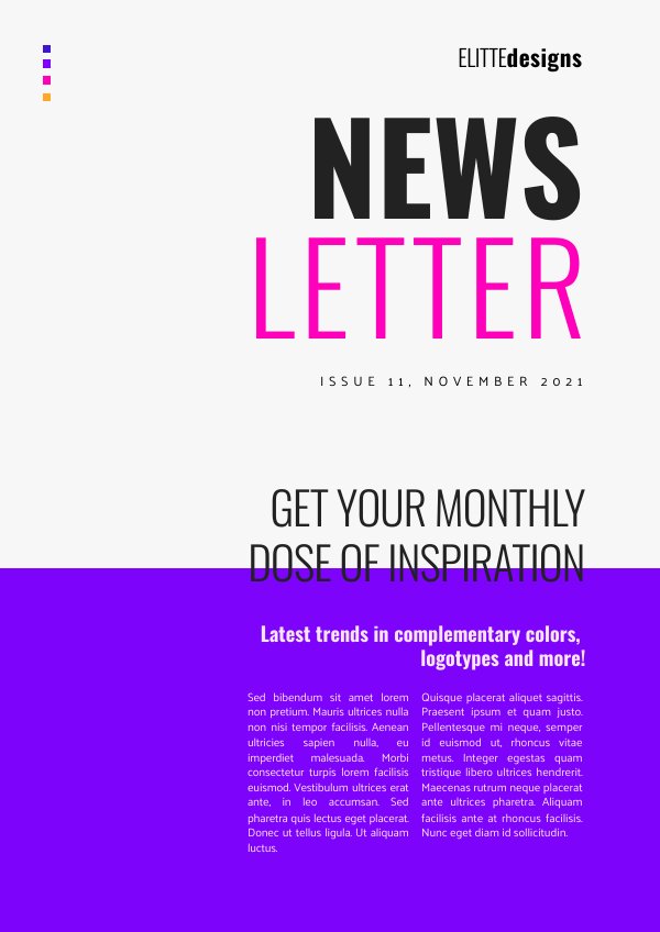 Interactive Graphic Design Newsletter Example by Flipsnack templates ...