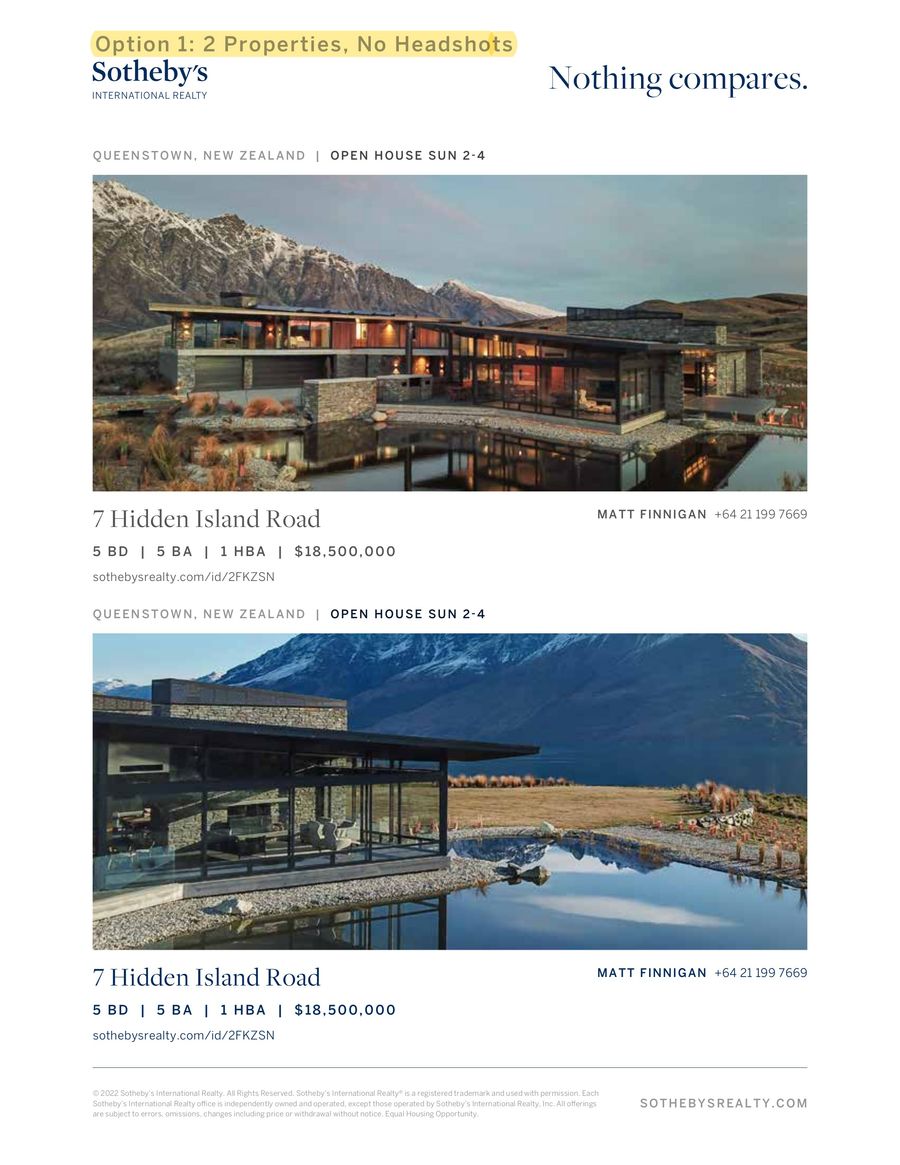 MADE 2023 Full Page Ad Options by Sotheby's...