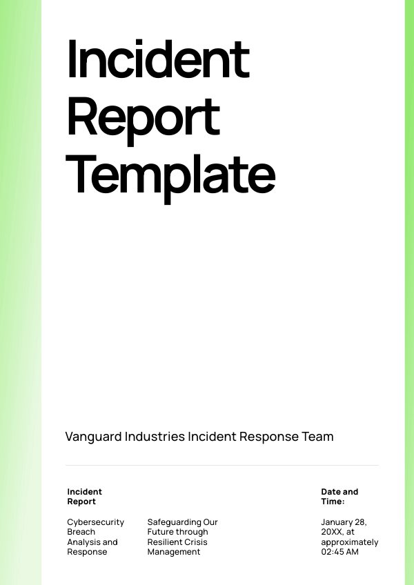 Digital Incident Report Template by Flipsnack - Flipsnack