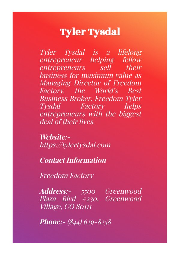 Tyler Tysdal by Tyler Tysdal - Flipsnack