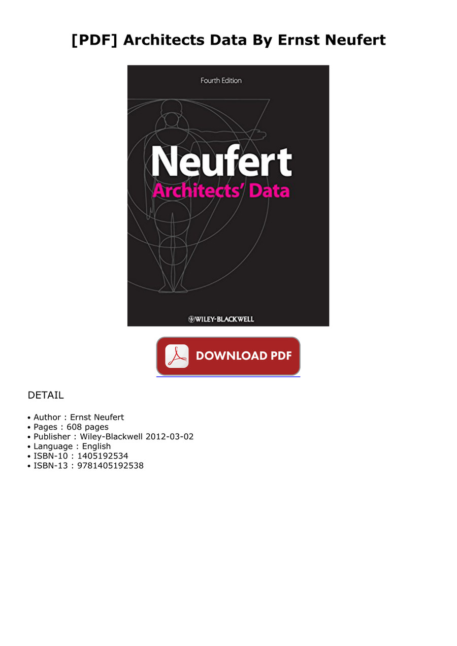 Neufert Pdf Neufert Bauentwurfslehre 43. Auflage