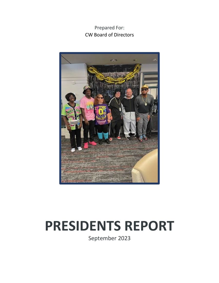 Presidents Report September 2023 final by Corinne Myers - Flipsnack