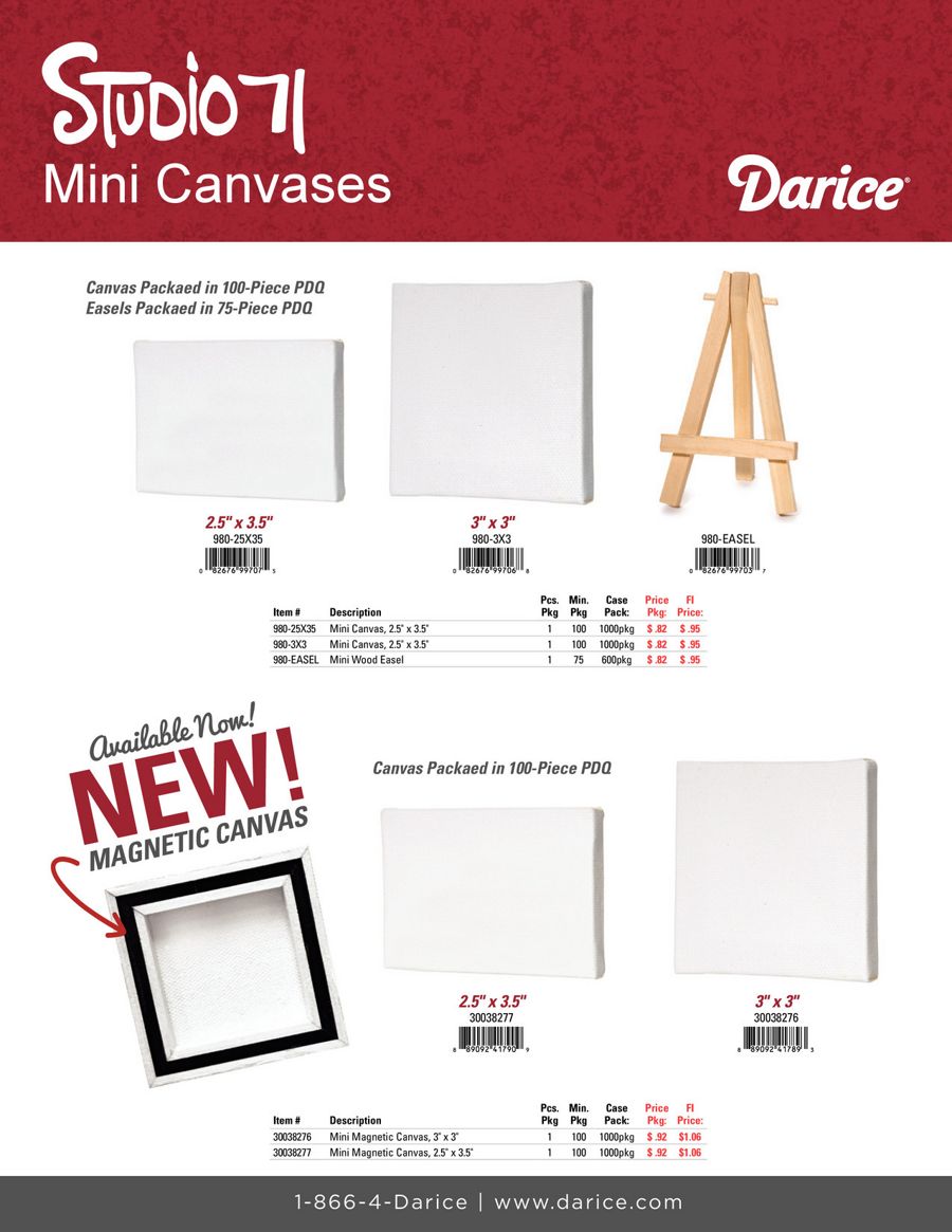 Studio 71 Mini Canvases by Darice Inc - Flipsnack