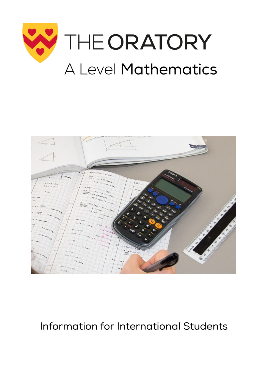 EAL - A Level Mathematics Study Guide by The Oratory School - Flipsnack