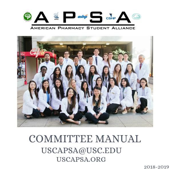 2018-2019 APSA Committee Manual by USC APSA - Flipsnack