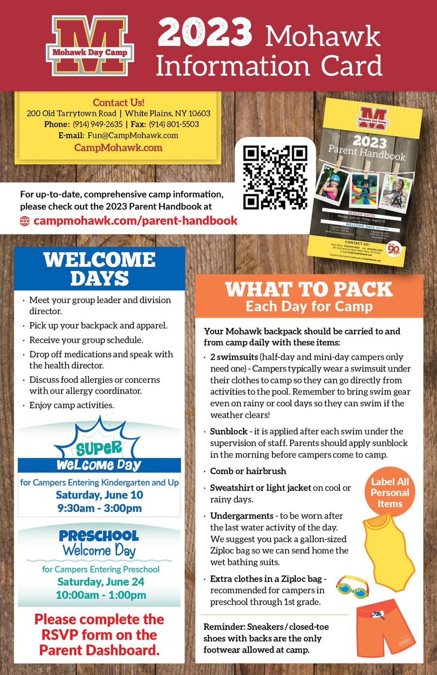 Mohawk_Information_Card_2023 by Mohawk Day Camp - Flipsnack