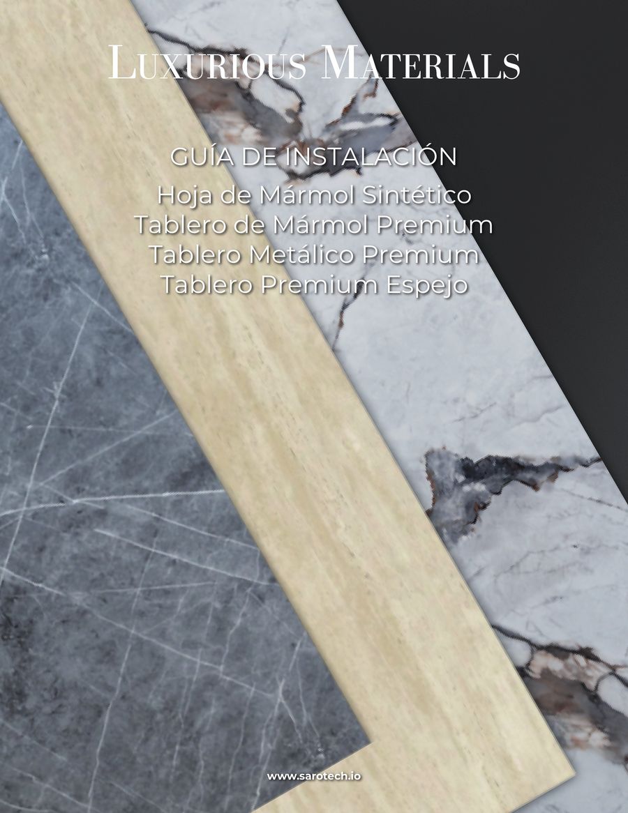 GUIA DE INSTALACION_HOJA DE MARMOL Y TABLERO PREMIUM SAROTECH by Ashley ...