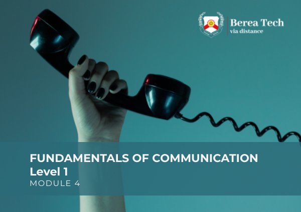 DL - FUNDAMENTALS OF COMMUNICATION LEVEL 1 MODULE 4 by E-Publishing ...