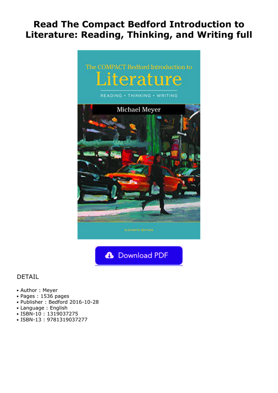 Read The Compact Bedford Introduction to Literature: Reading by ...