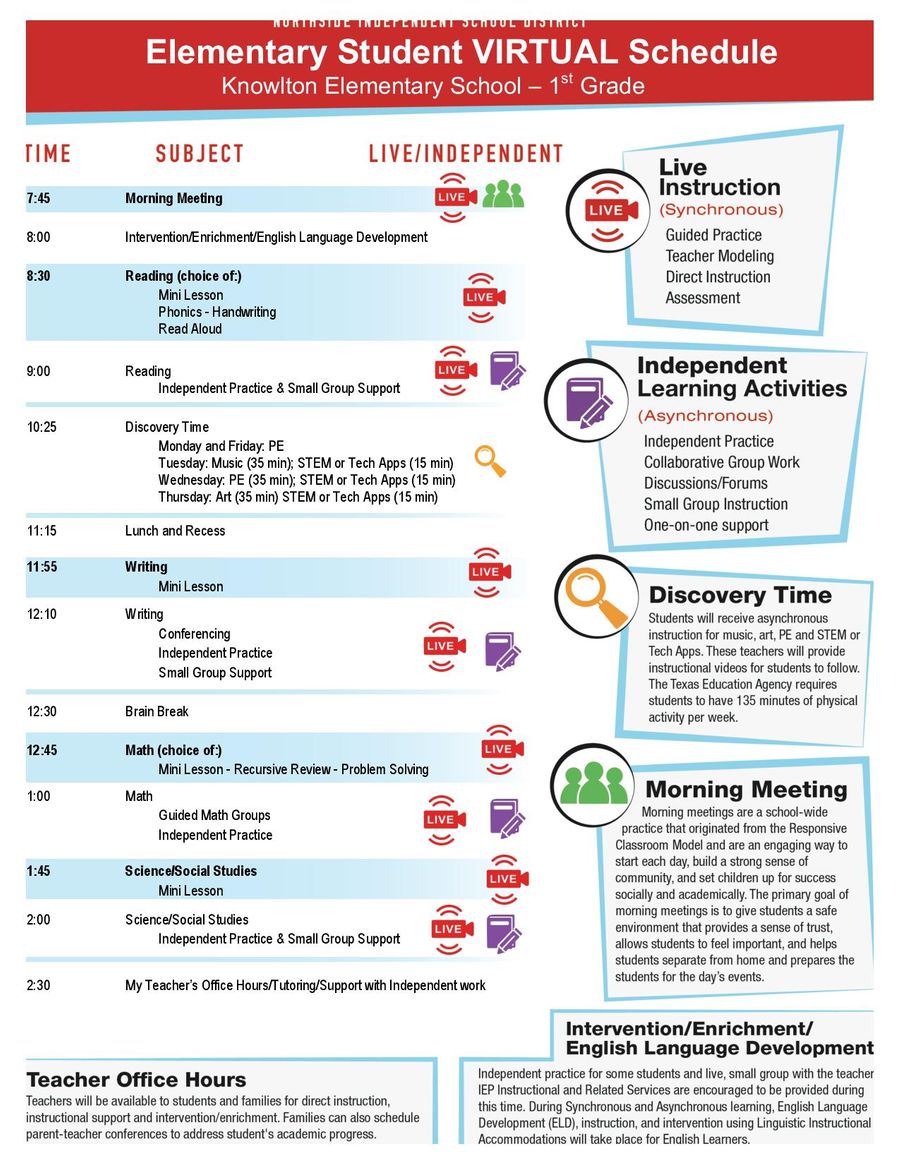 1st Grade Schedule by Izabel Hernandez - Flipsnack