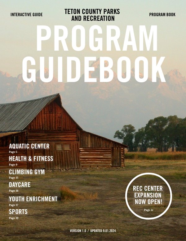 Previous Teton County Parks & Recreation Program Guide Book by Rachael Zimmerman - Flipsnack