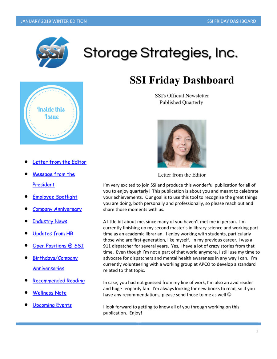 SSI_Newsletter_Jan 2 2019 by wlb2319 - Flipsnack