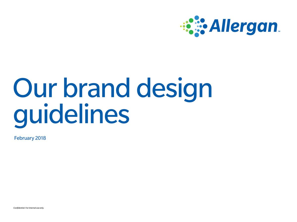 Allergan Brand Guidelines by Gnanesh S - Flipsnack