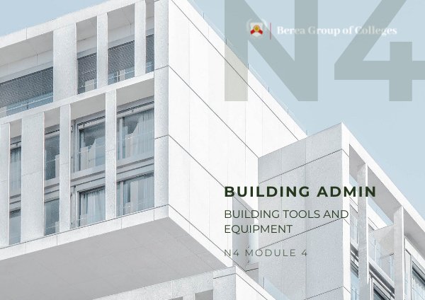 Building Admin N4: Module 4 by E-Publishing - Flipsnack