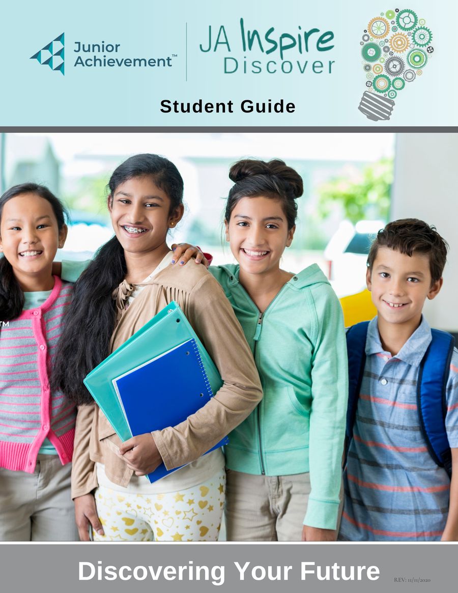 JA Inspire Discover Student Guidebook by JASCPA - Flipsnack