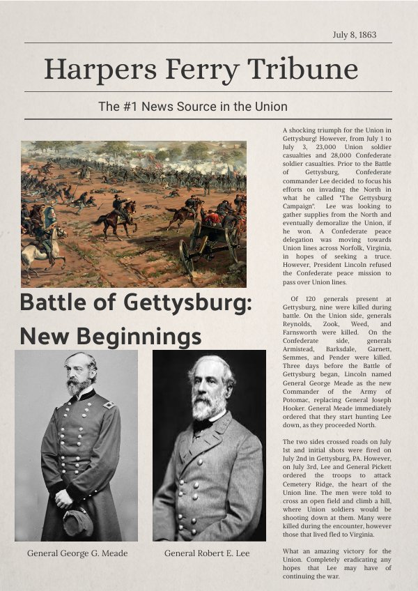 Civil War Newspaper Project by Aeshan Kapil - Flipsnack