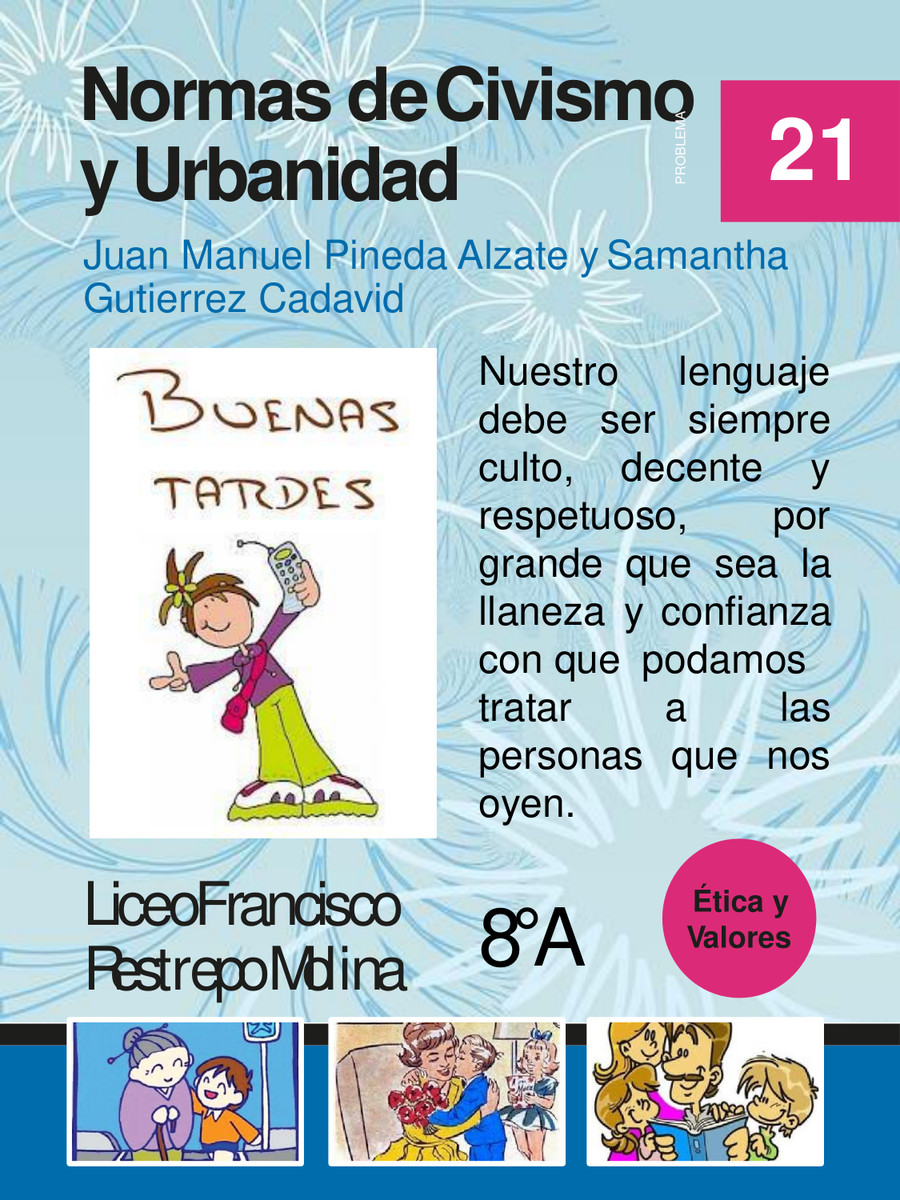 Normas de Civismo y Urbanidad-Bueno by Samantha... - Flipsnack