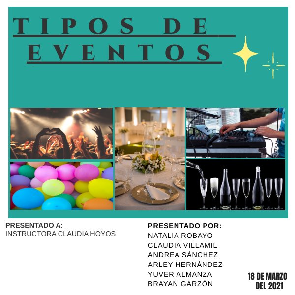 Tipos de eventos by Andrea Sanchez - Flipsnack