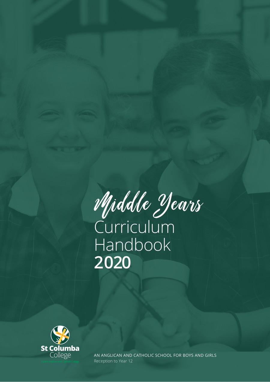 Middle Years Curriculum Handbook 2020 by St Columba... - Flipsnack