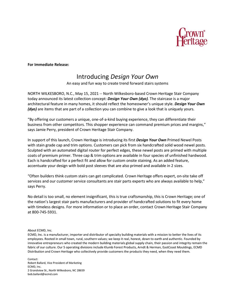 Introducing Design Your Own by ECMD, Inc. - Flipsnack