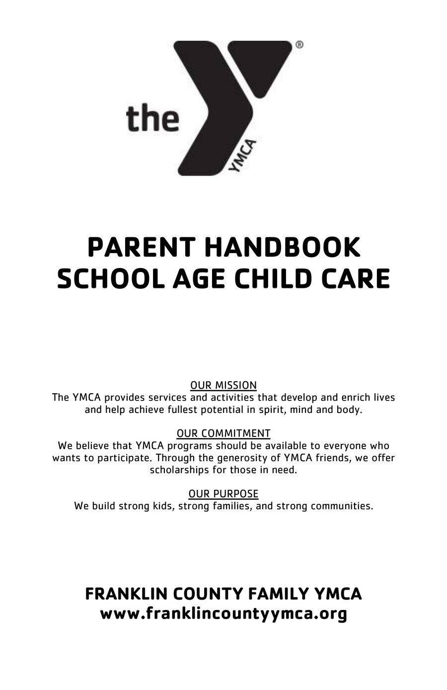 Parent Handbook for School Age Child Care 2020 by Admin - Flipsnack