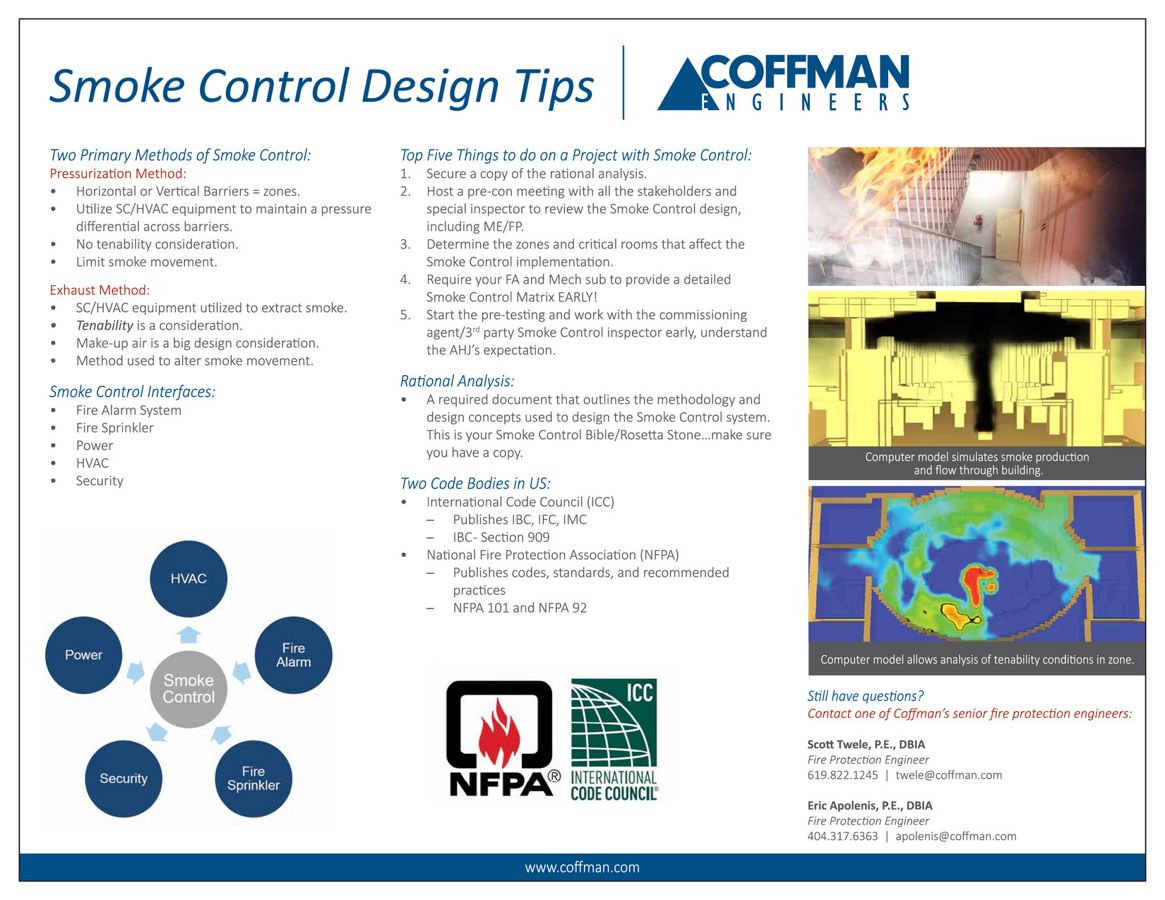 Coffman Engineers: Smoke Control Design Tips by Coffman Engineers ...