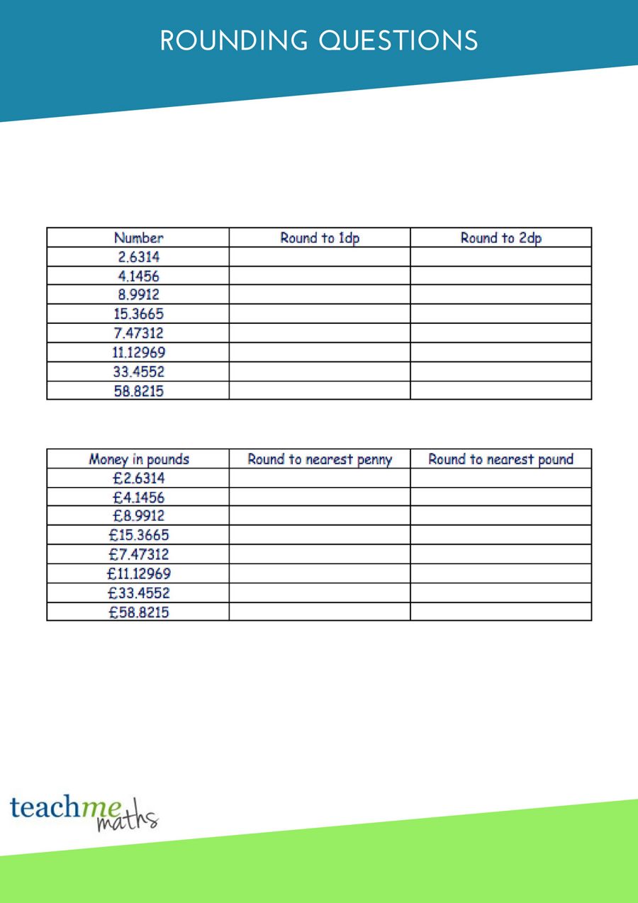 Rounding questions by Peter Godden - Flipsnack