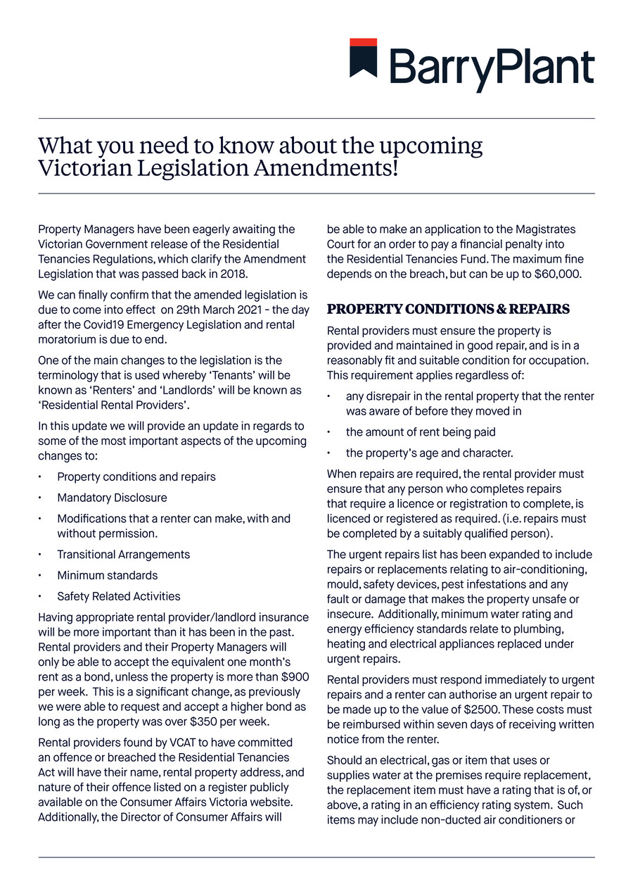 Landlord Newsletter - February 2021 by Barry Plant - Flipsnack