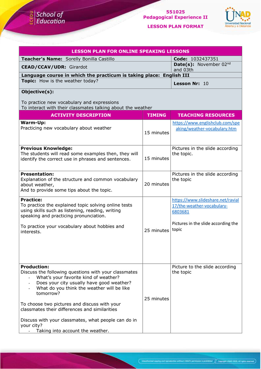 Lesson Plan Format class 10 by... - Flipsnack