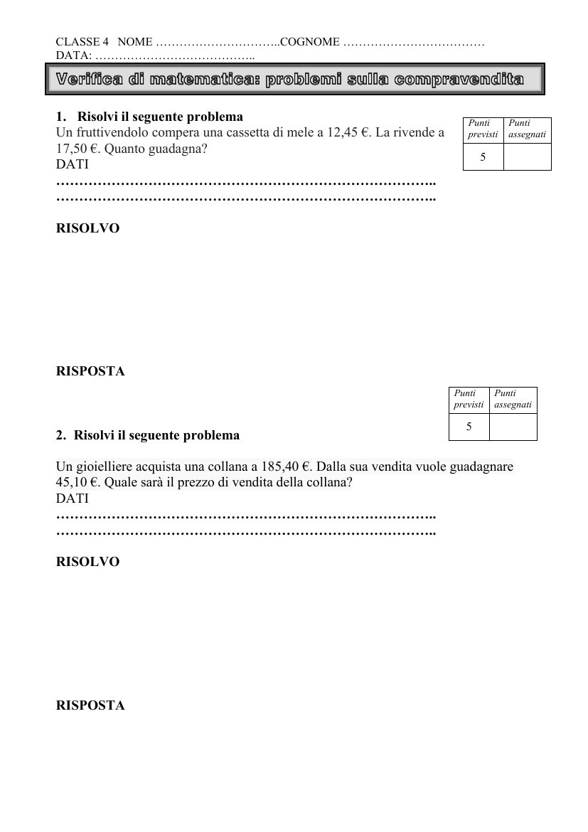 Problemi sulla compravendita by Giampaolo Rubado - Flipsnack