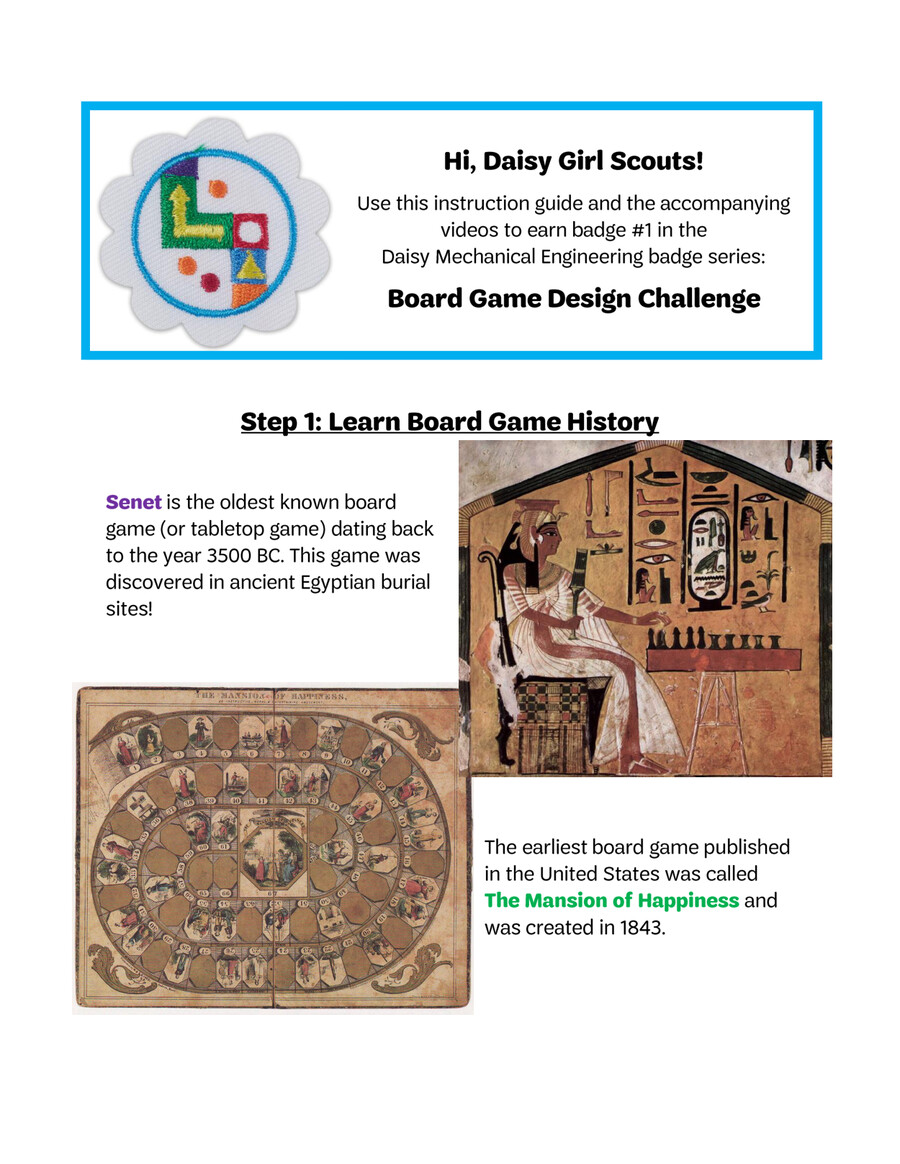 Daisy Board Game Design Challenge Instruction Packet by Girl... - Flipsnack