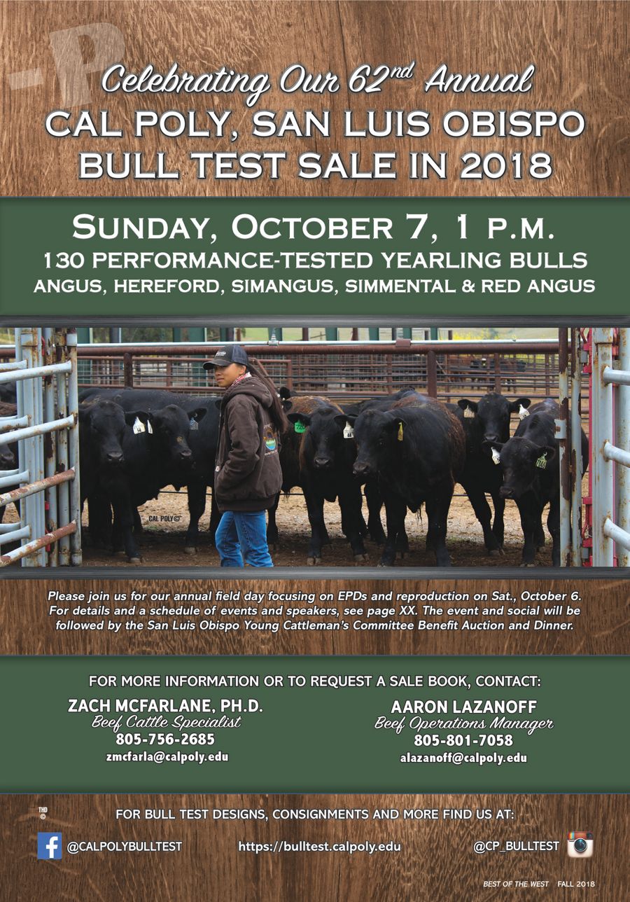 2018 Cal Poly Bull Test Sale by Best of the West - Flipsnack