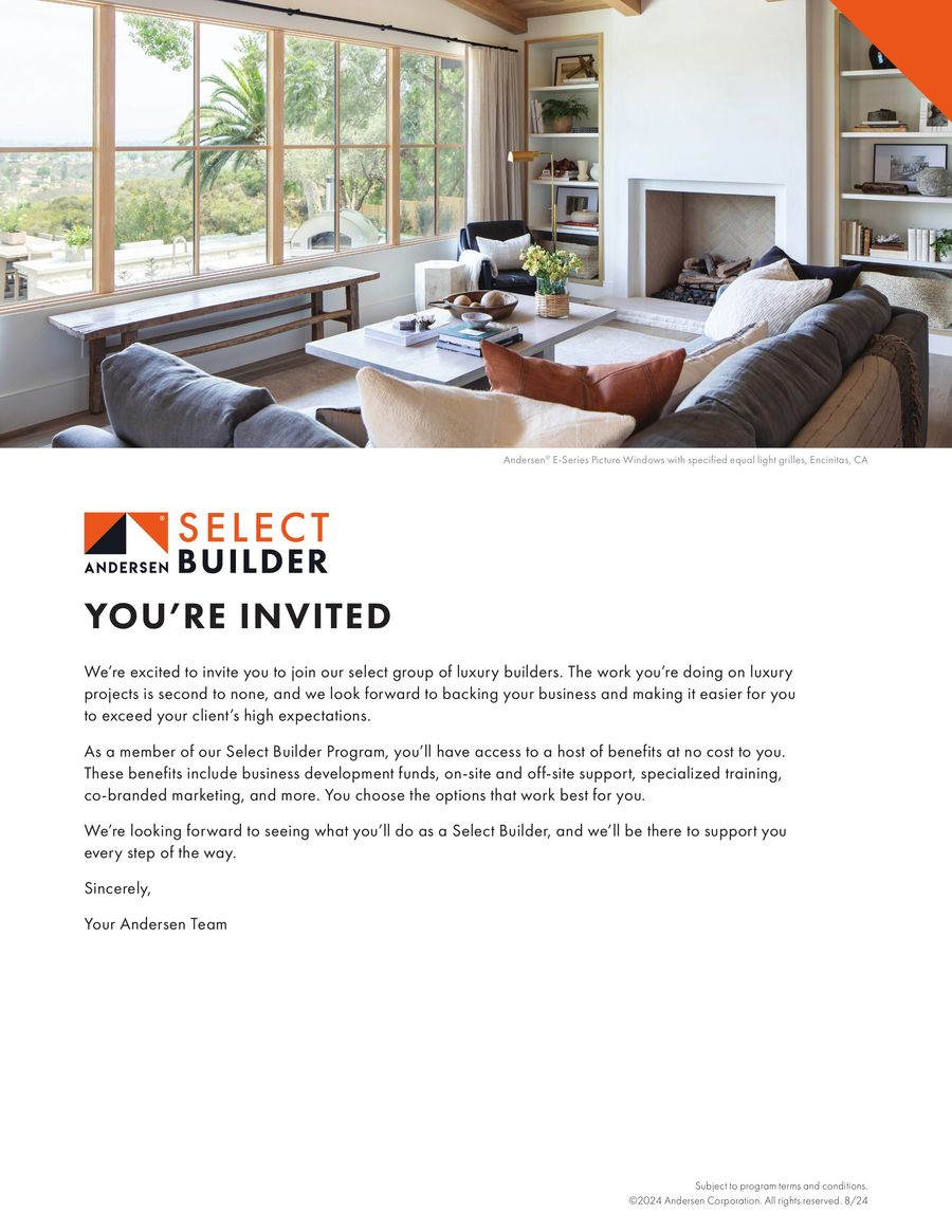 Select Builder Program Guide by andersenwindows - Flipsnack