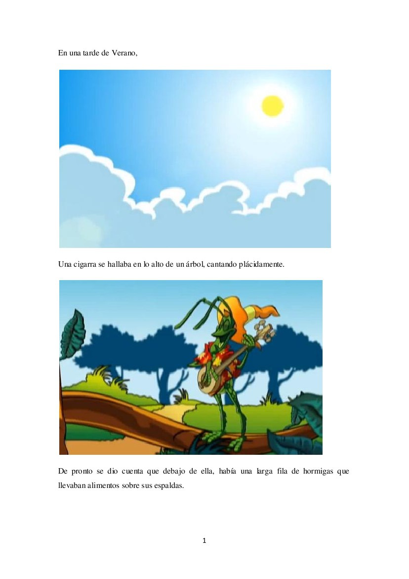 Fábula de la cigarra y la hormiga by Taniia Garcia - Flipsnack