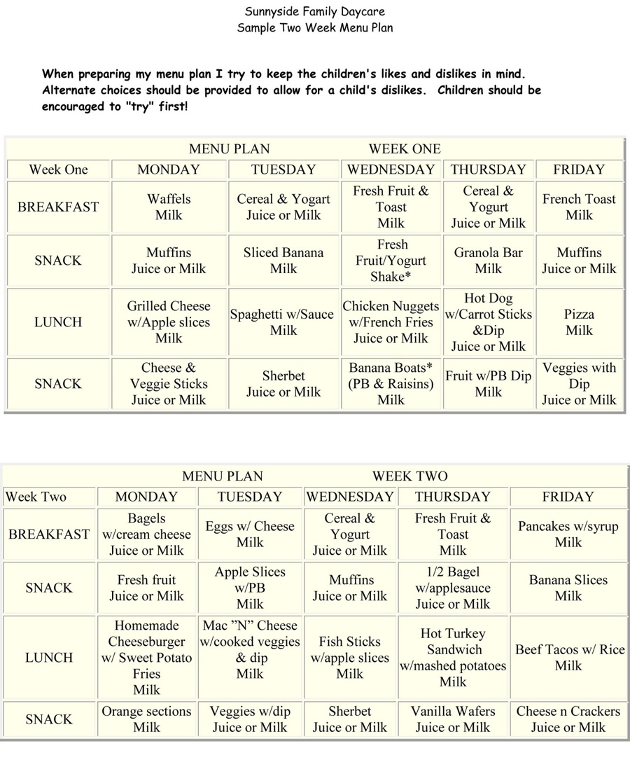 Two Week Menu Plan by 13WSD18373 - Flipsnack