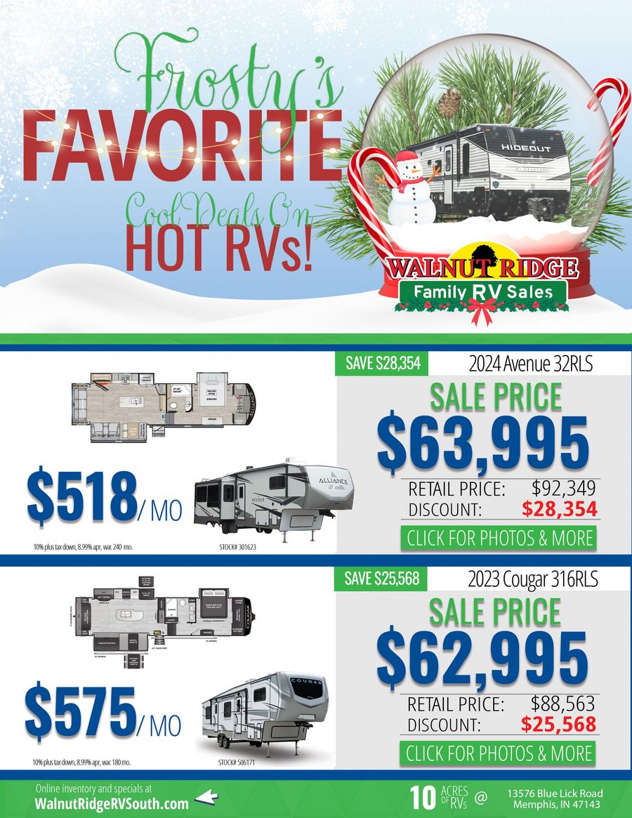 December Sales Event - Walnut Ridge RV of Louisville by Dan Plumlee