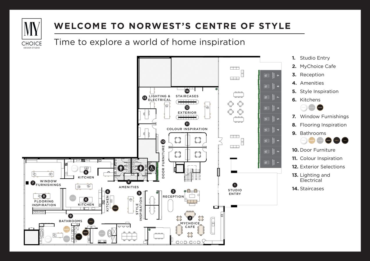 MyChoice Design Studio - Norwest Studio Map by Xplore