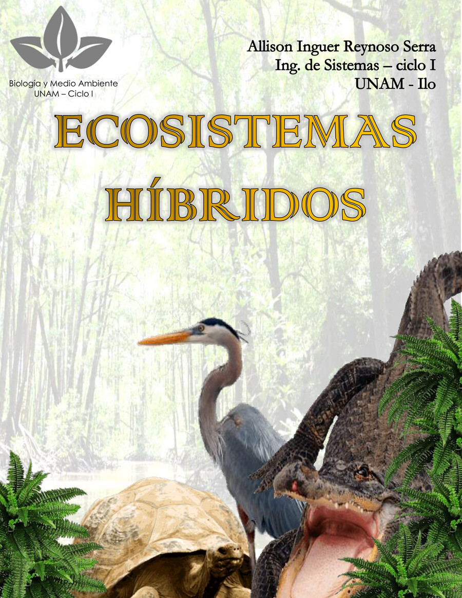 ECOSISTEMAS HÍBRIDOS - Allison Inguer Reynoso Serra by Allison Reynoso ...