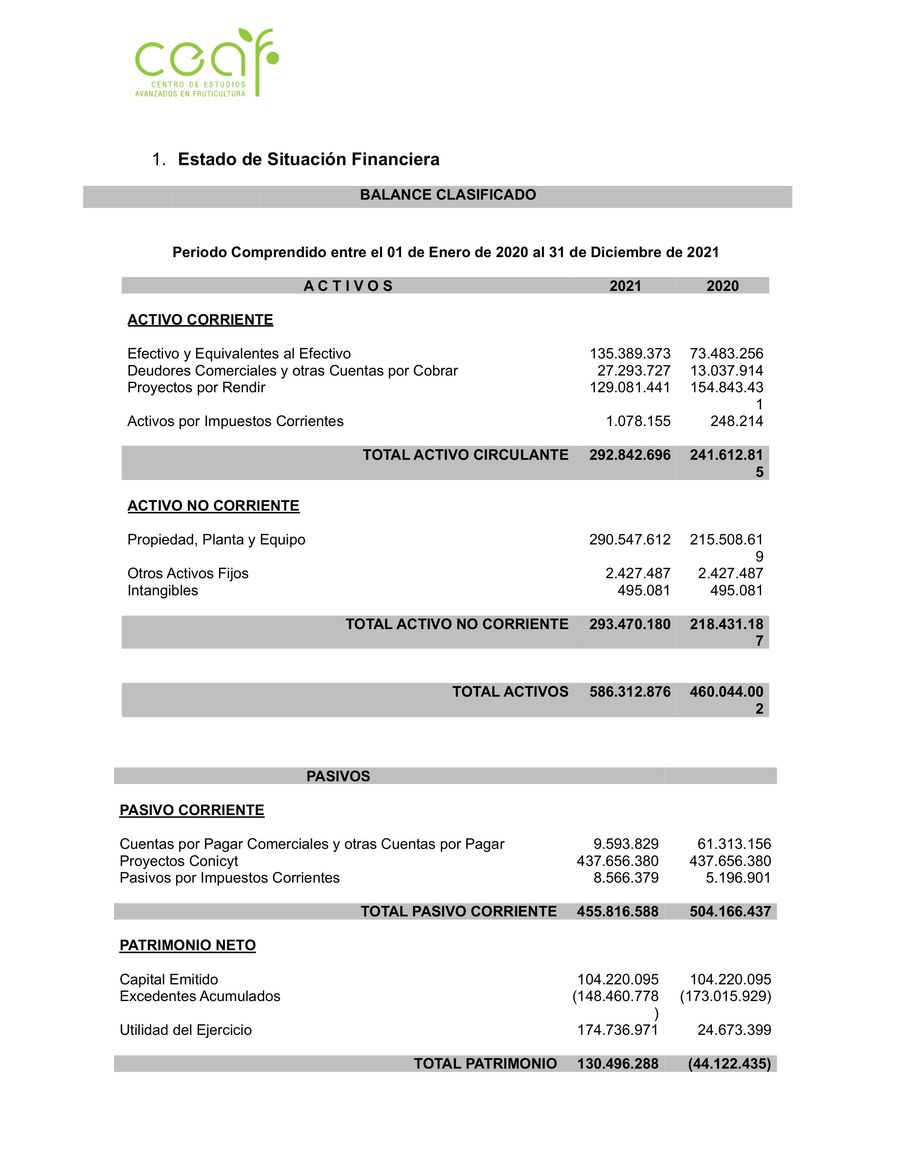 Balance Clasificado y EERR CEAF by Felipe Acuña - Flipsnack