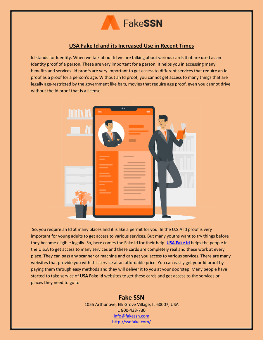 USA Fake Id and its Increased Use in Recent Times by Fake SSN - Flipsnack