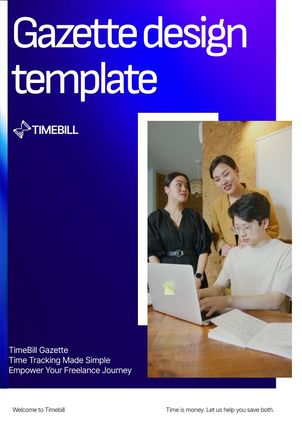 Gazette design template by Flipsnack templates - Flipsnack